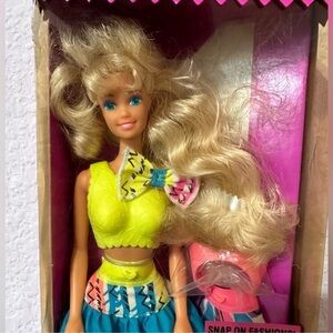 Barbie | Toys | Snap N Play Barbie Doll Vintage 991 Snap On Clothes ...